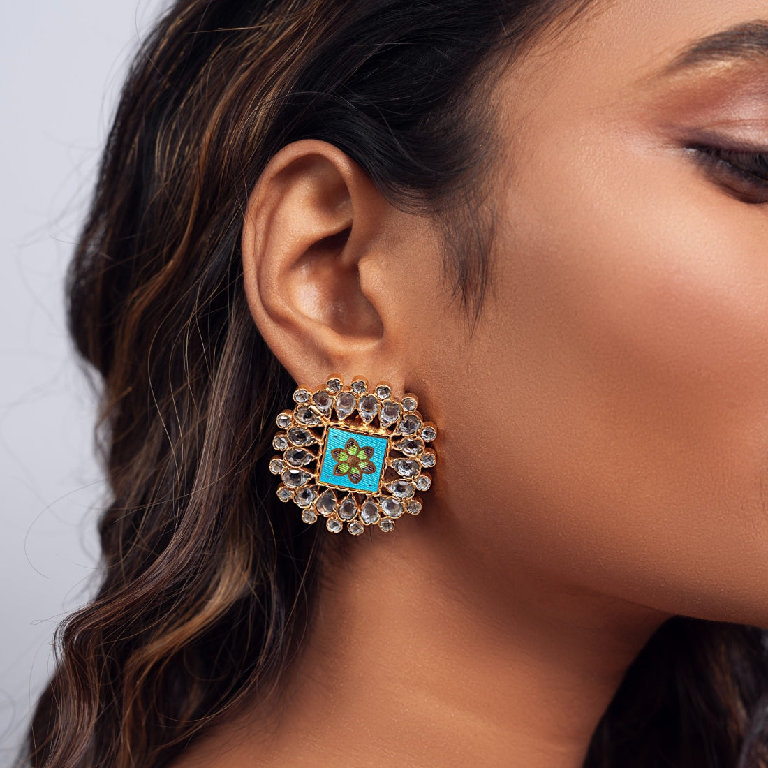 Amara Pichwai Studs – Yamoona